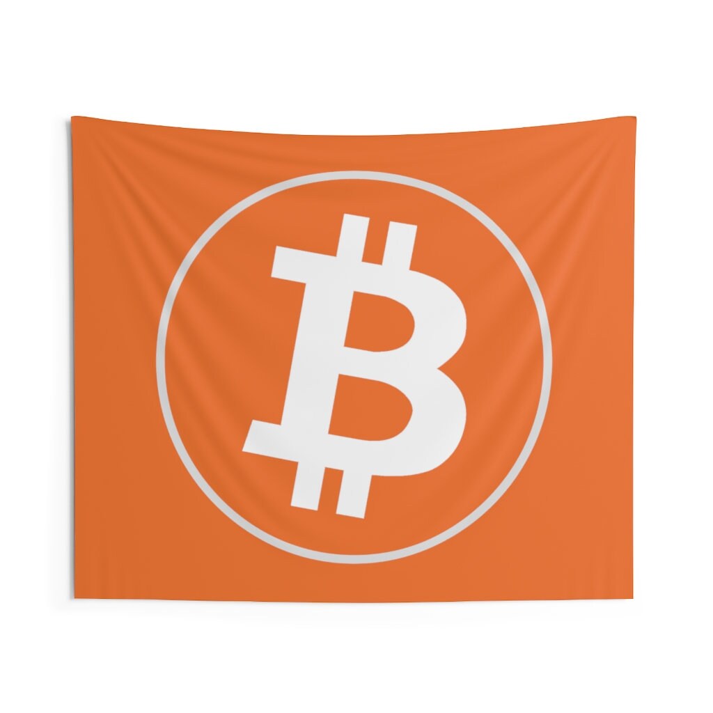 Bitcoin Wall Tapestry. BTC Crypto Tapestry Art Bitcoin Banner - Etsy