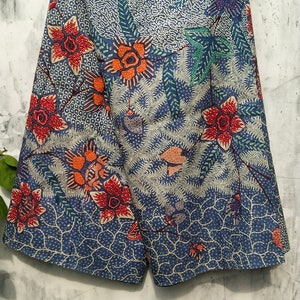 A Hand-drawn Vintage Batik Cloth From Pekalongan Featuring Floral ...
