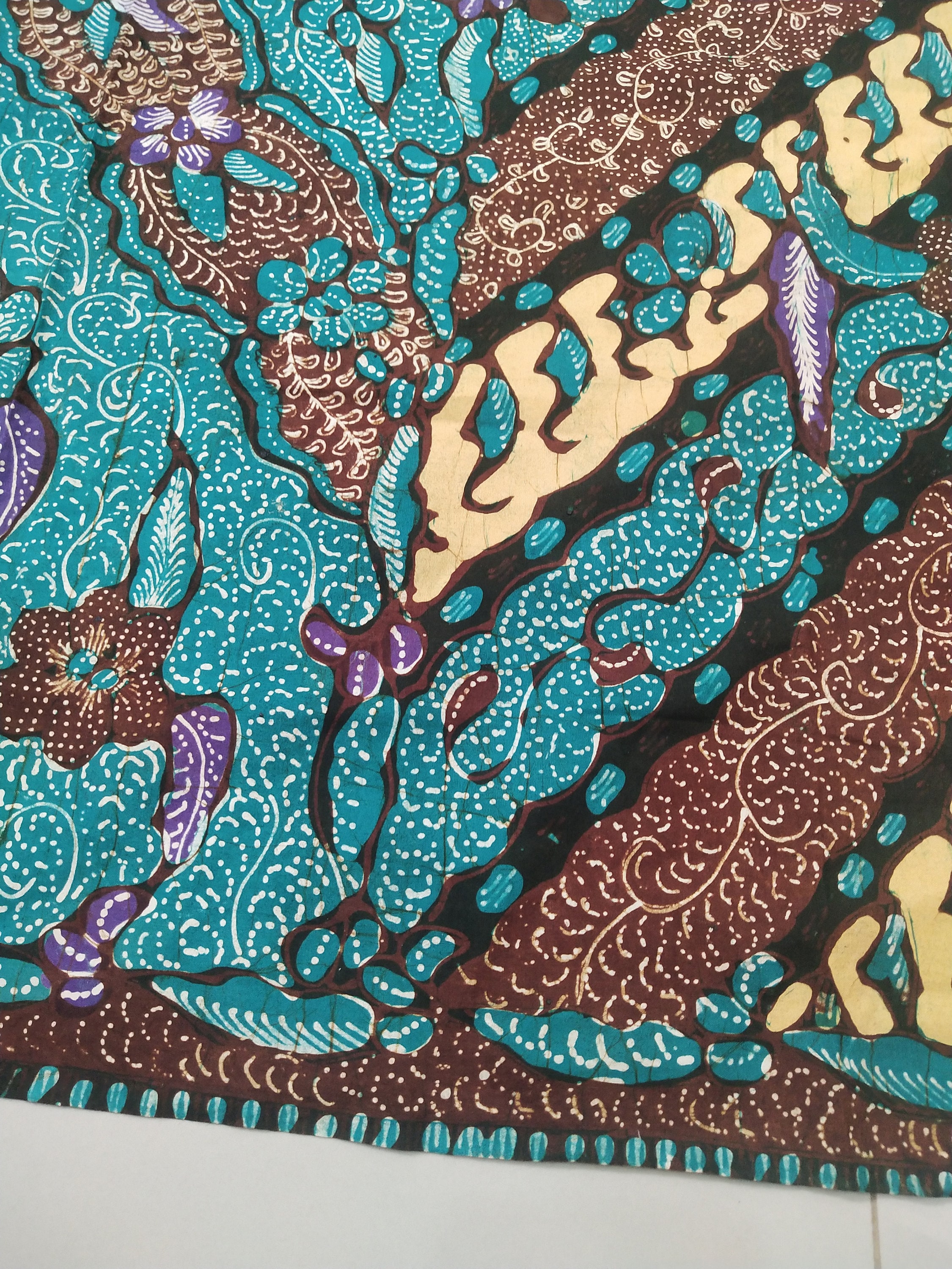 Batik Tulis Parang Sisik Kembang|rare Vintage Hand Drawn Fabric ...