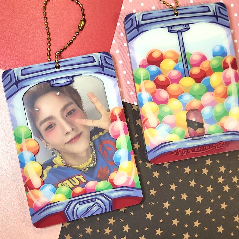 Gumball Machine Acrylic Photocard Holder | Kpop PC Holder Accessory - Etsy