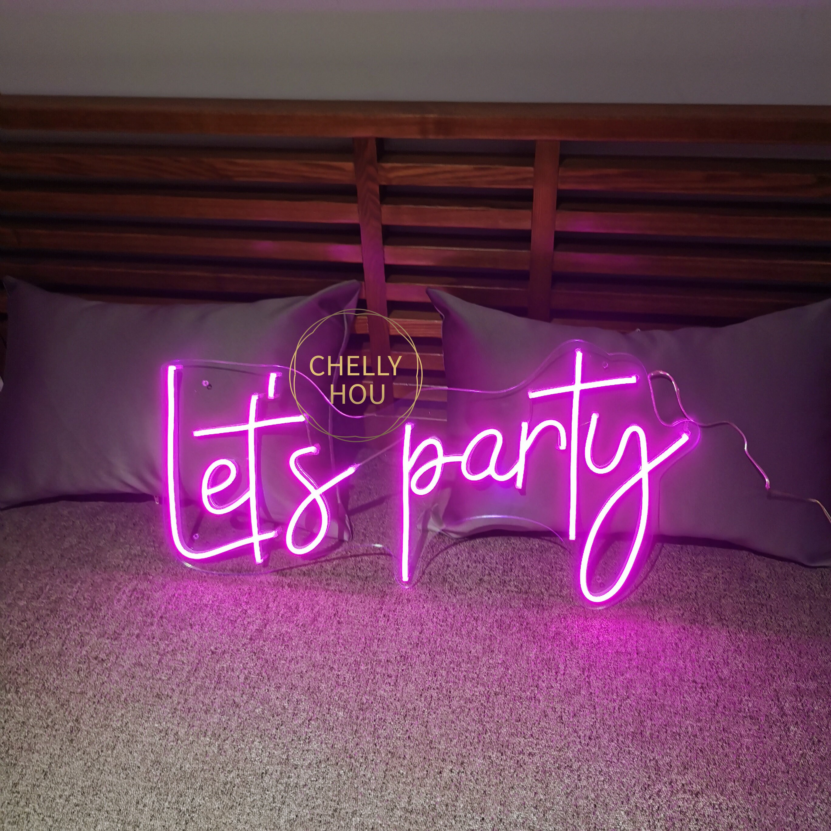 Let's Party Custom Neon Sign Flex Led Neon Light Sign Led | Etsy
