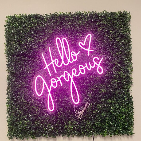 Hello Gorgeous Wall Art Sign - Etsy