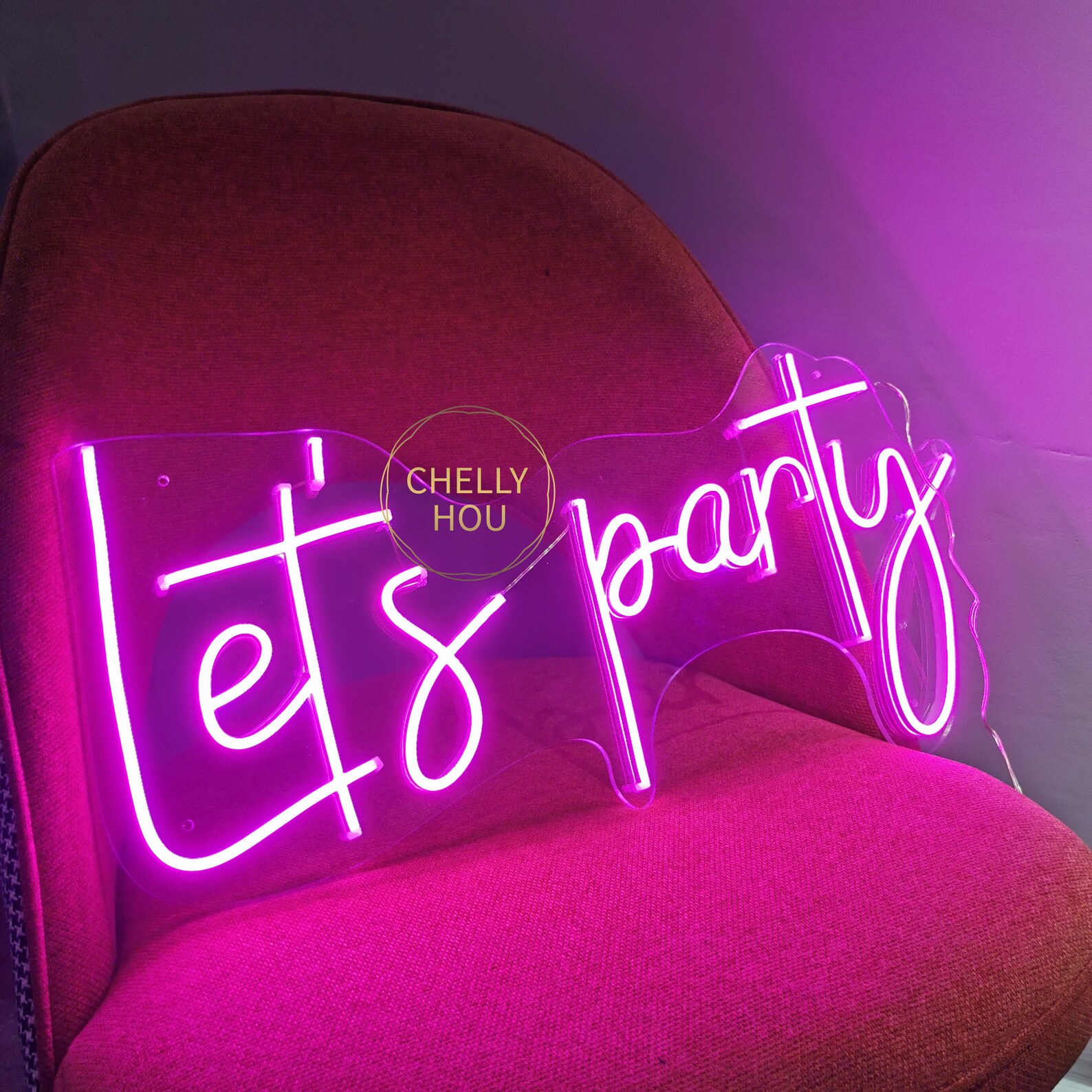 Let's Party Custom Neon Sign Flex Led Neon Light Sign Led | Etsy