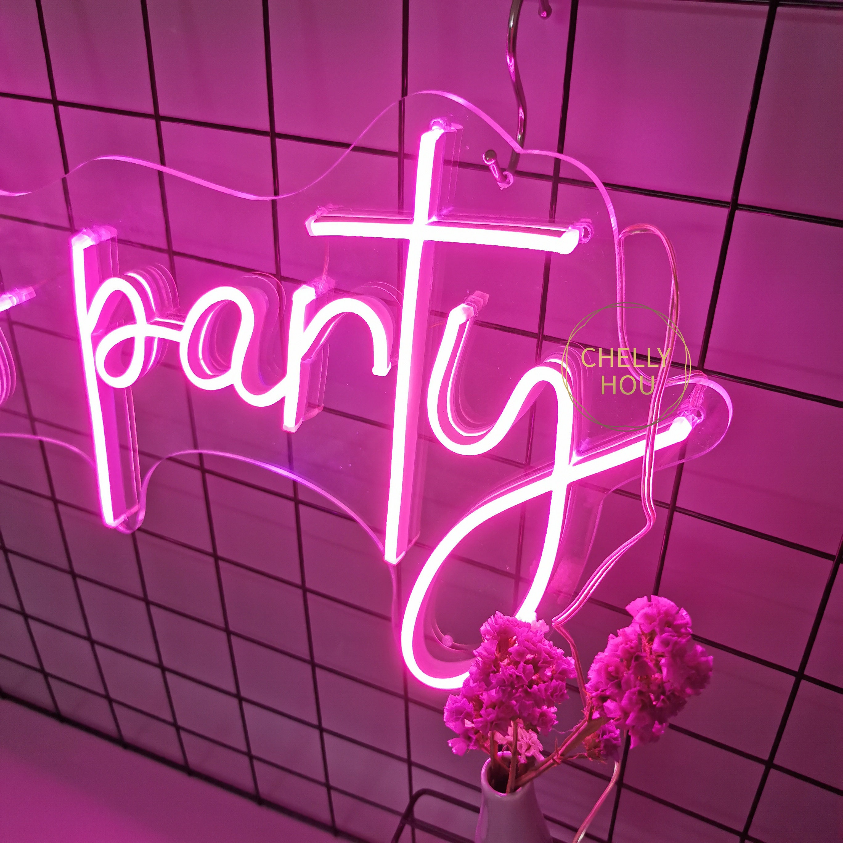 Let's Party Custom Neon Sign Flex Led Neon Light Sign Led | Etsy