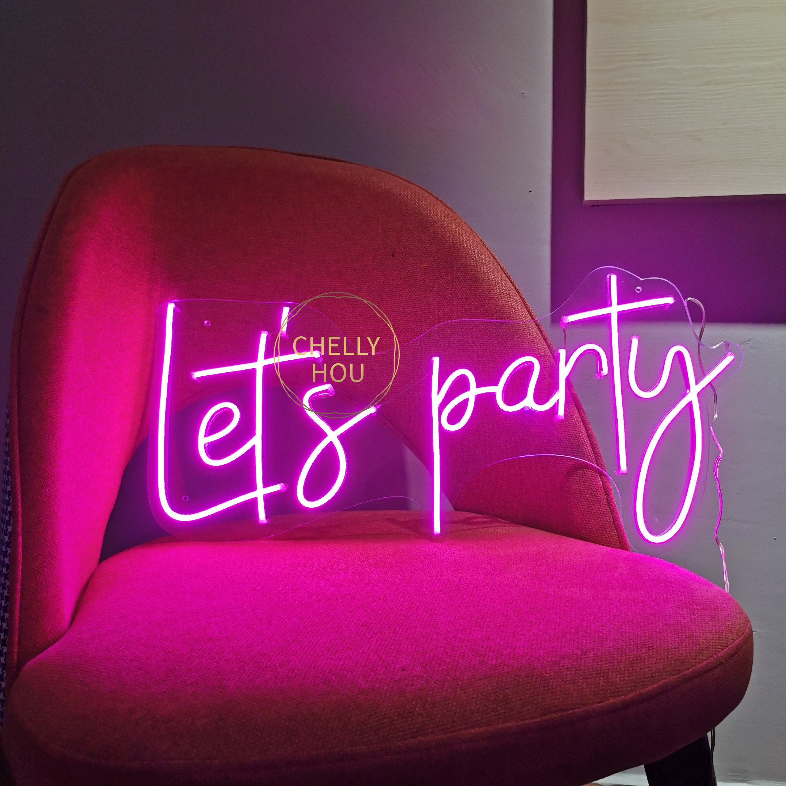 Let's Party Custom Neon Sign Flex Led Neon Light Sign Led | Etsy