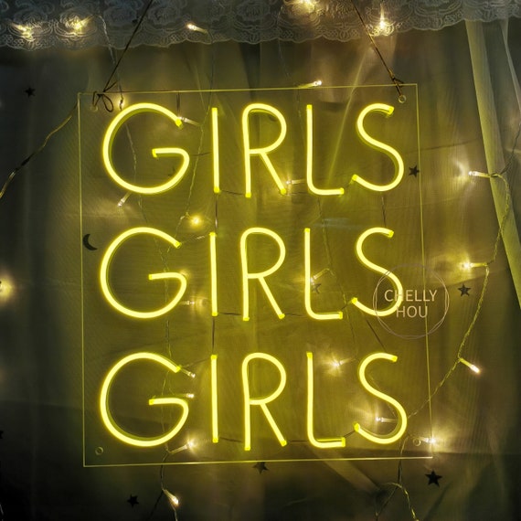 Girls Girls Girls Neon Sign LED Neon Light Wedding Sign Party - Etsy