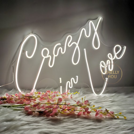 Custom Neon Crazy in Love Neon Sign Custom Wedding Party Neon - Etsy