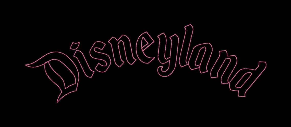 Disneyland Arch Outline Embroidery Design 5 Sizes - Etsy