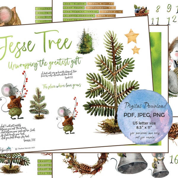 Advent Jesse Tree - Etsy