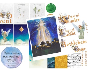 Star of Bethlehem Decorative Stickers - Etsy