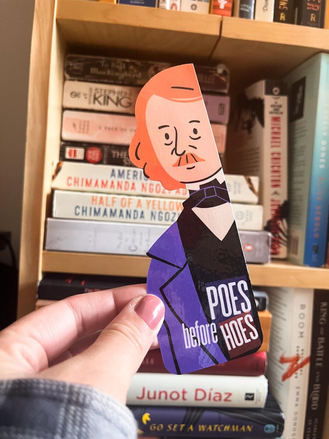 Edgar Allan Poe Bookmark Poes Before Hoes Pun Classic Literature ...