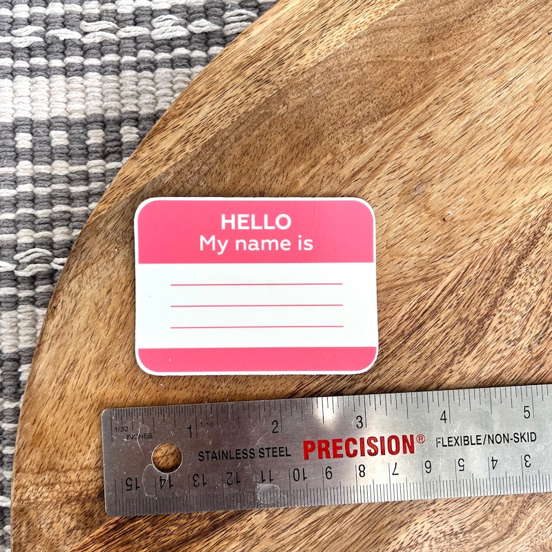Hello My Name is Stickers - Etsy