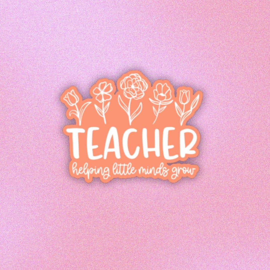 Teacher Sticker, Cute Stickers for Teacher, Waterproof Stickers ...