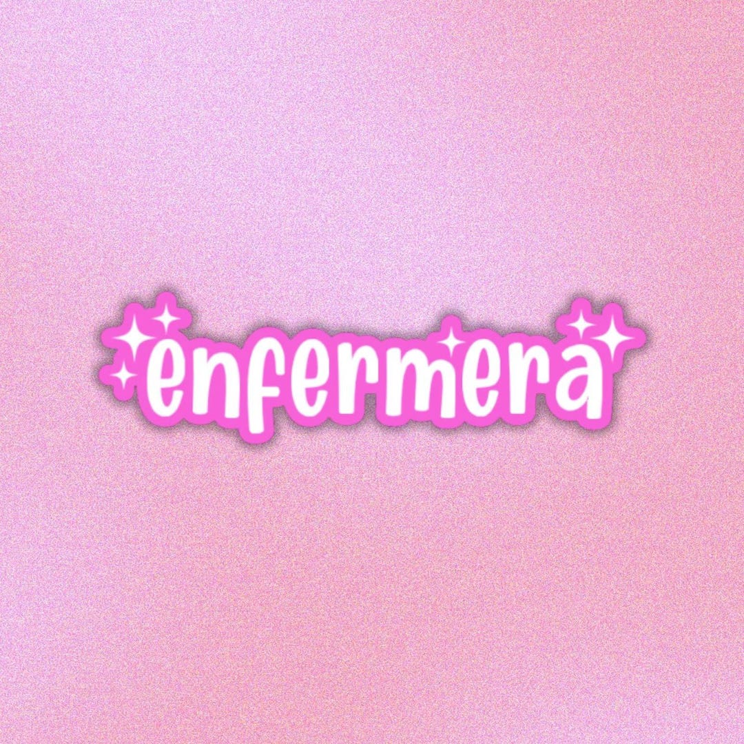 Nurse Stickers| Enfermera Sticker| Waterproof Sticker | Water Cup ...