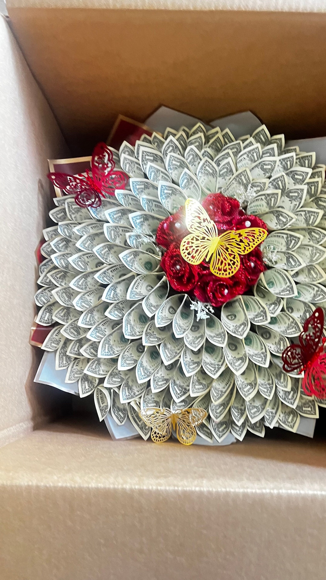 Money Flower Bouquet for Any Occasion or Just Because. Money Rose Bouquet, Moneys Flowers ...