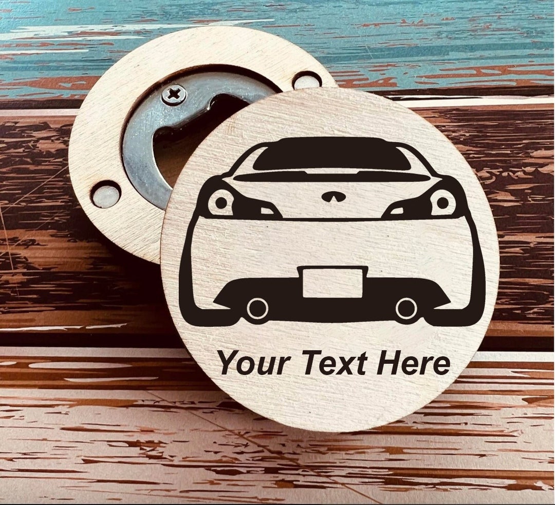 Infiniti G37 Coupe Beer Bottle Opener - Custom Car Wood Bottle Opener ...