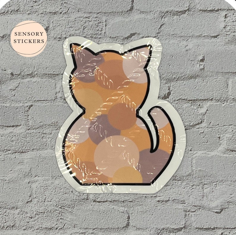 Sensory Stickers: Cat Stickers for Anxiety Relief Sensory - Etsy