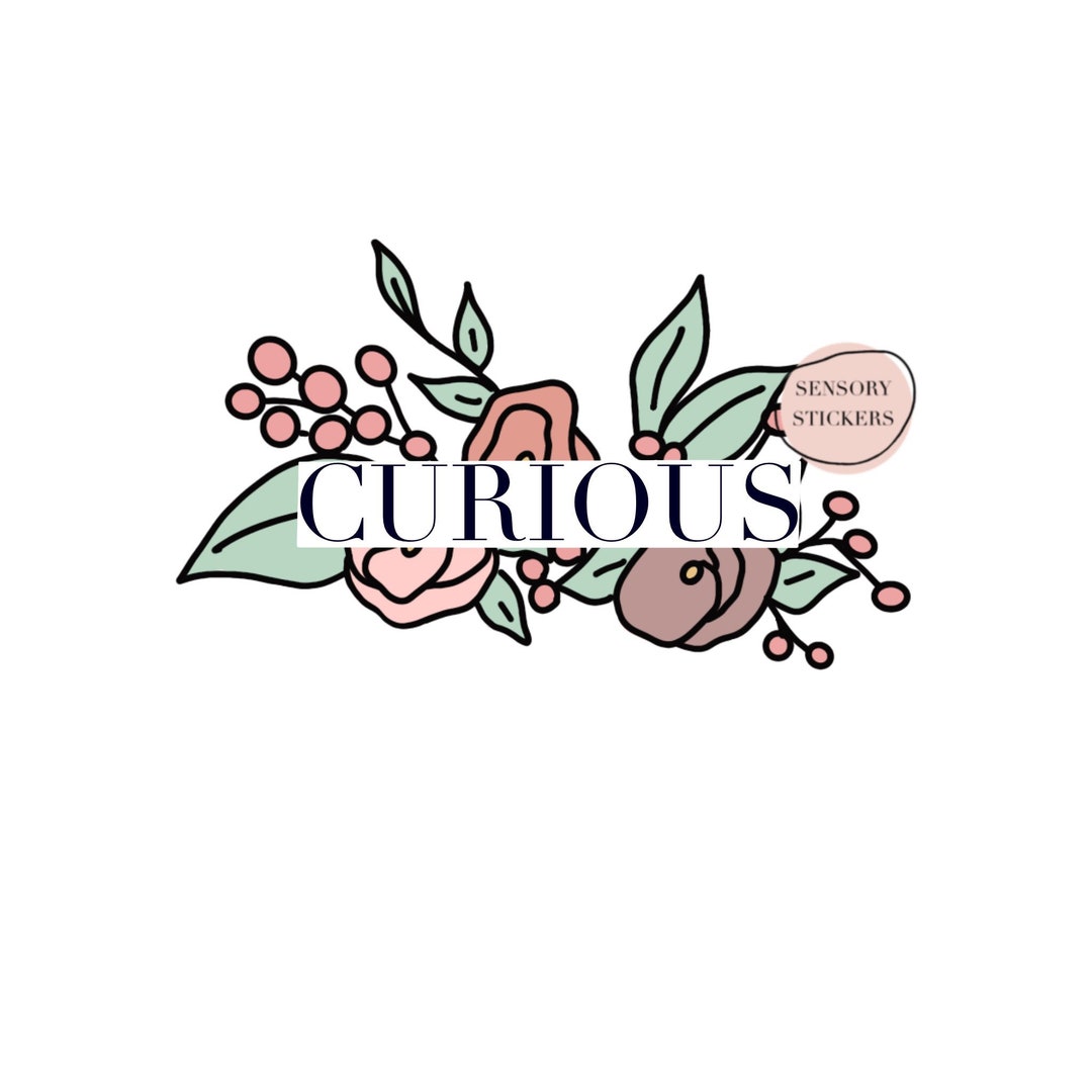Curious Sensory Stickers:anxiety Relief, Sensory Fidget Sticker, Calm ...