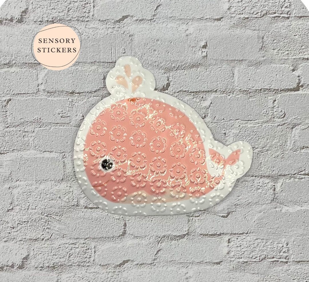 Sea Animal Whale Sticker, Sensory Stickers:anxiety Relief, Sensory ...