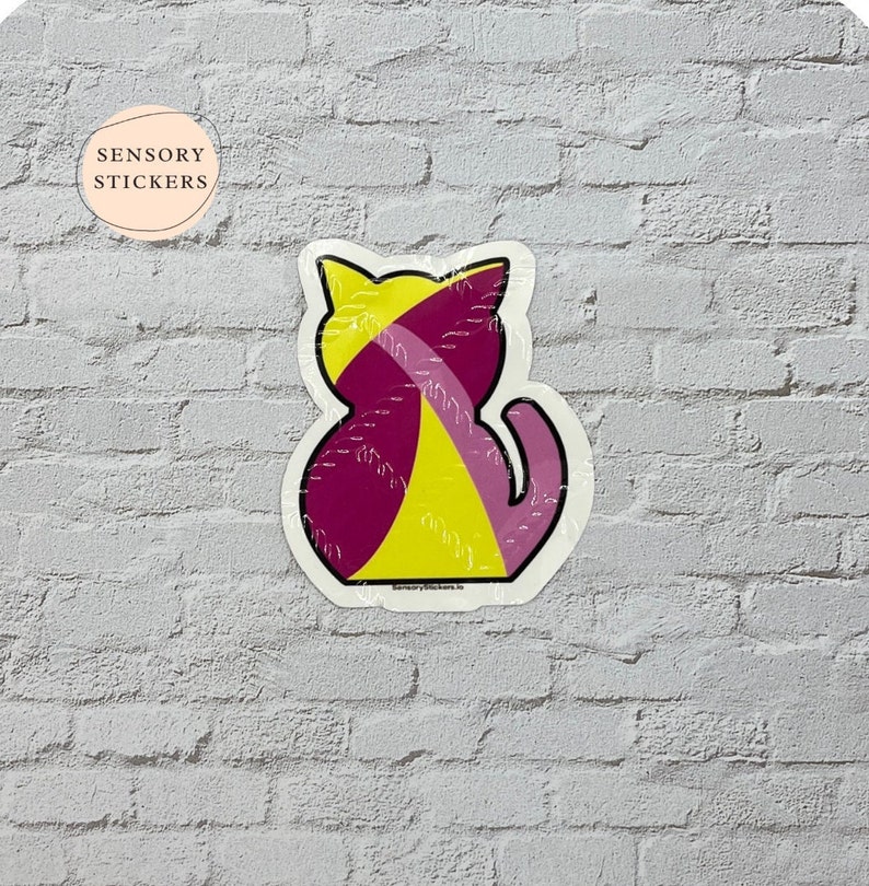 Sensory Stickers: Cat Stickers for Anxiety Relief Sensory - Etsy
