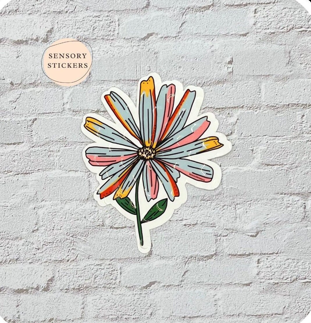 Sensory Stickers: Daisy Stickers for Anxiety Relief, Sensory Fidget ...