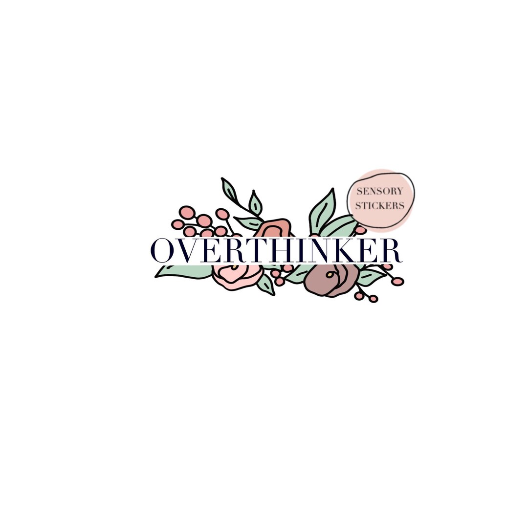 OVERTHINKER Sensory Stickers:anxiety Relief, Sensory Fidget Sticker ...