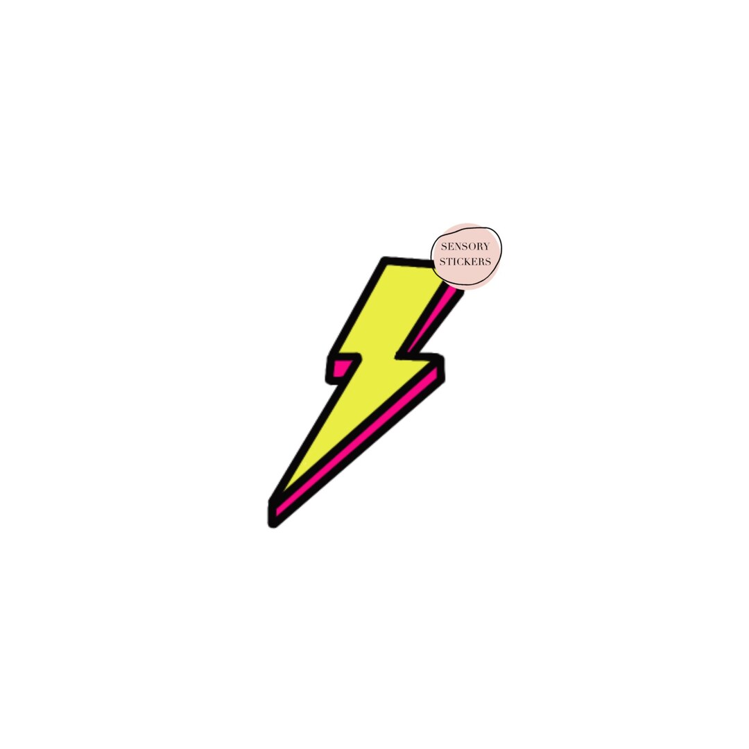 Sensory Stickers: Lightening Bolt Sticker for Anxiety Relief, Fidget ...