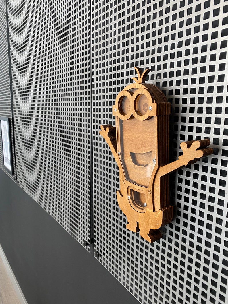 Personalized Minion Wooden Moneybox for Desk or Wall Coin Game Elegant ...