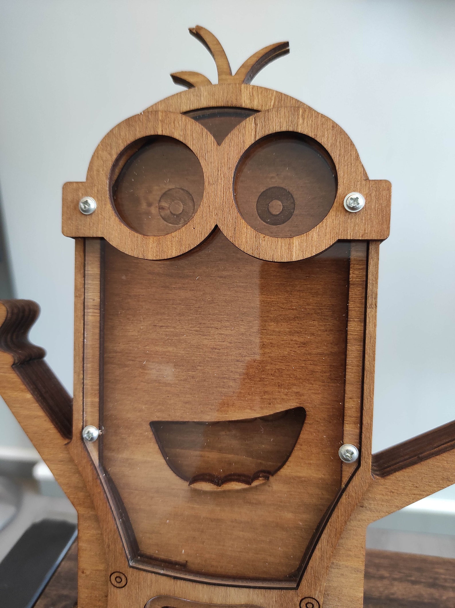 Personalized Minion Wooden Moneybox for desk or wall Coin Game Elegant ...