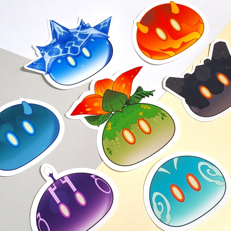 Slime Stickers - Etsy