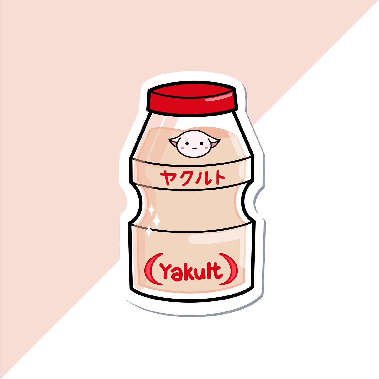 Yakult Die Cut Sticker NOT Waterproof Matte Cute Sticker - Etsy