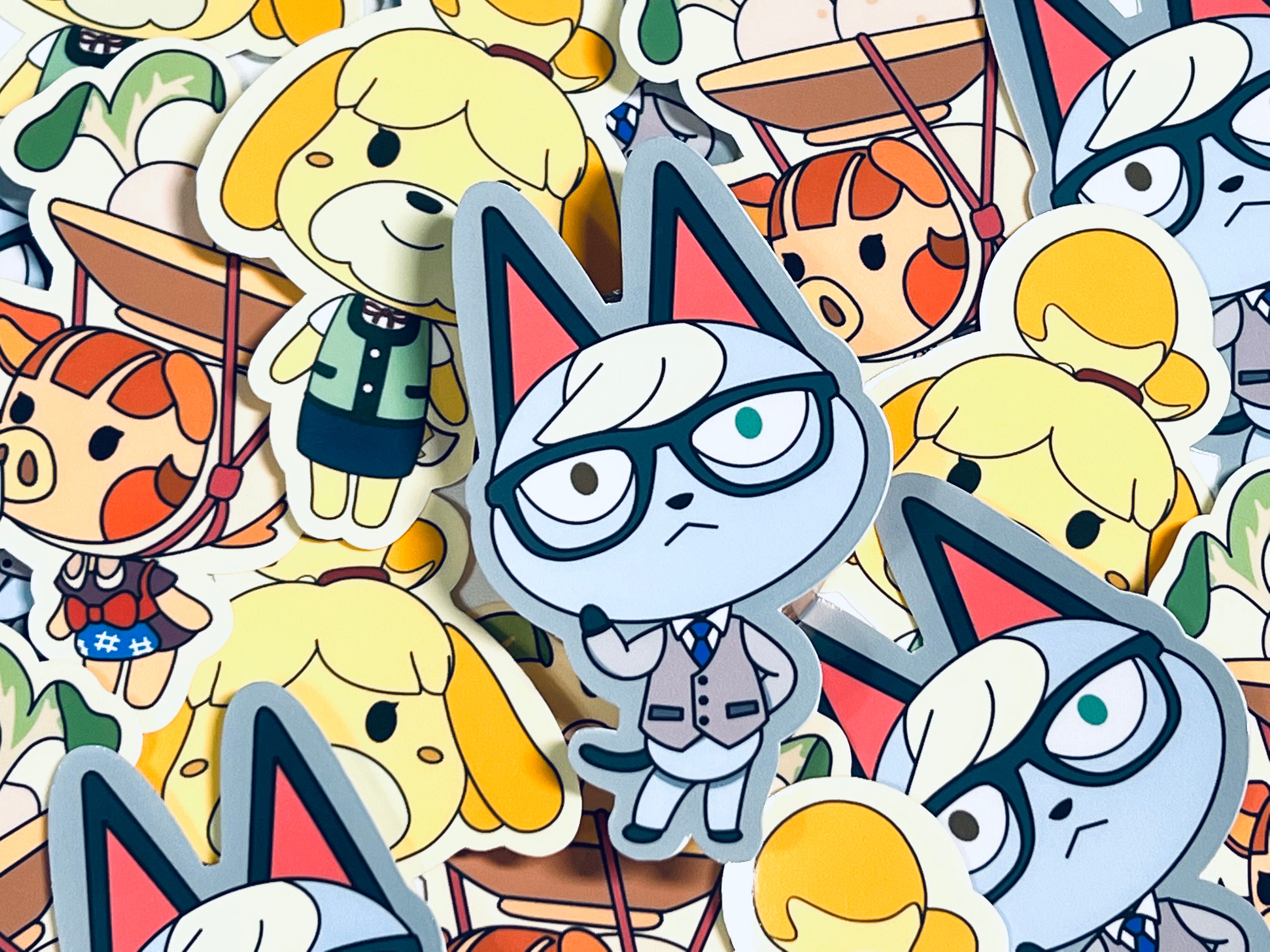 Cute NPC Characters Weatherproof Matte Stickers Laptop - Etsy