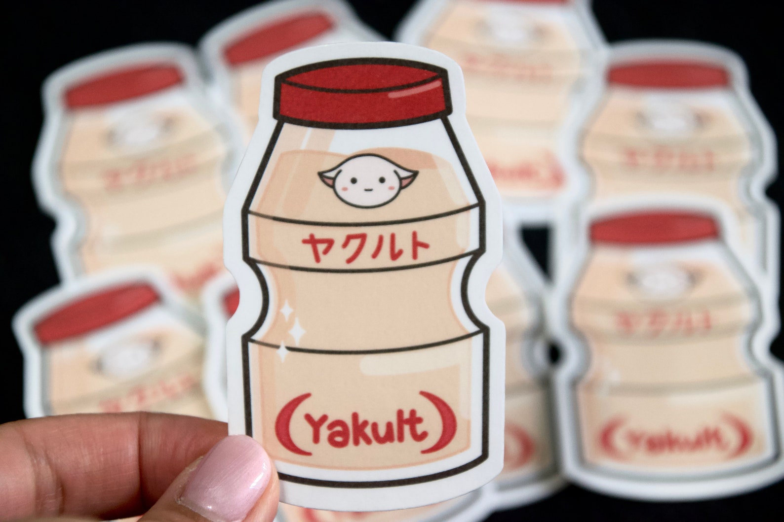 Yakult Die Cut Sticker NOT Waterproof, Matte, Cute Sticker, Laptop ...
