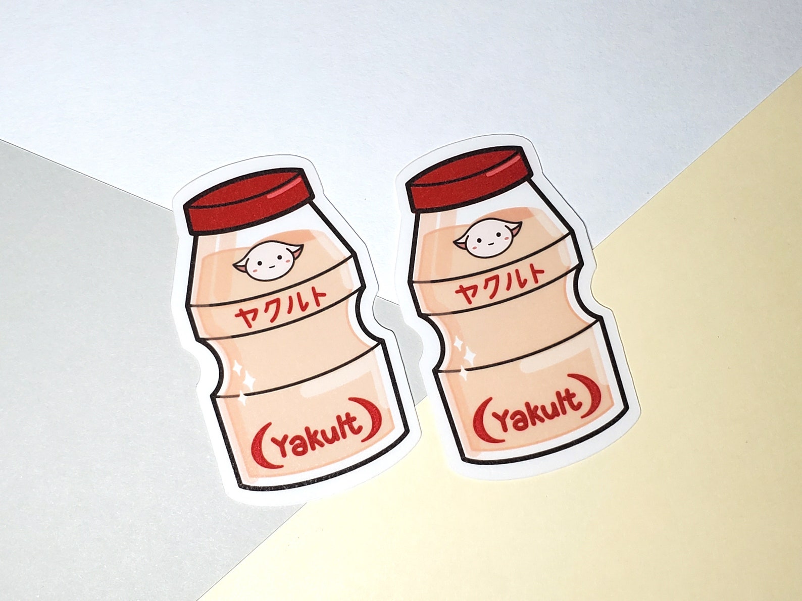 Yakult Die Cut Sticker NOT Waterproof, Matte, Cute Sticker, Laptop ...
