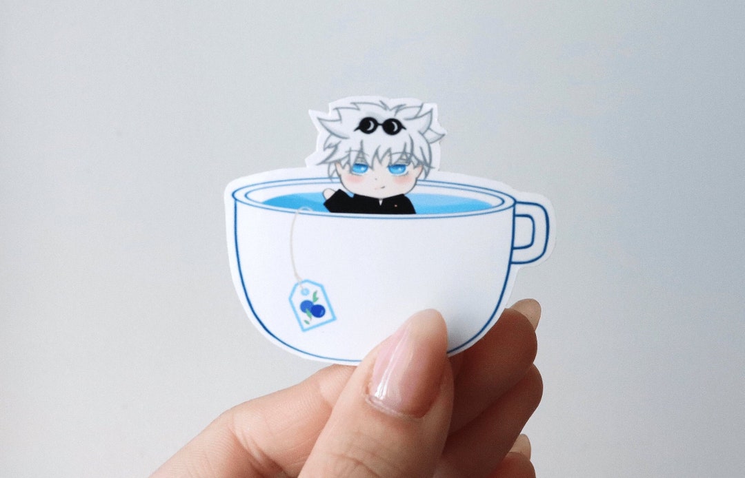 Gojo Berry Tea Sticker, Anime, Original Fanart, Stationery, Decal ...