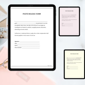 EASY Photo Release Form - General Digital Print and Template. Customize. Word. Release Form for ...