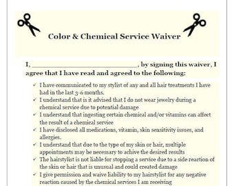 Stylist Waiver Form - Etsy