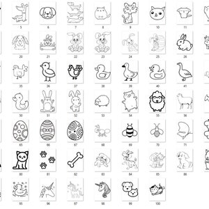 100 Printable Toddler Coloring Pages Animal | Easters | Easter Eggs ...