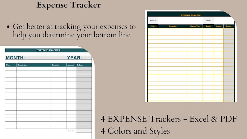 Small Business Expense Tracker Spreadsheet. Expense Tracker Book ...