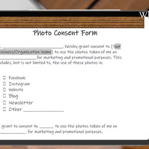 Create Trust With Our Editable Photo Consent Form: Safeguarding Your ...