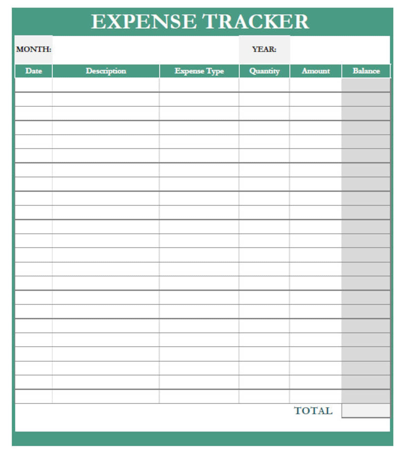 Small Business Expense Tracker Spreadsheet. Expense Tracker Book ...