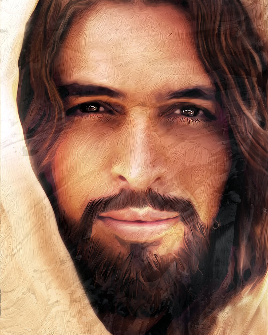 CHRIST PORTRAIT Printable Wall Art 3 Files Boho / - Etsy