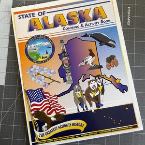 Alaska Fabric Coloring and Activity Bags With Alaska Coloring and ...