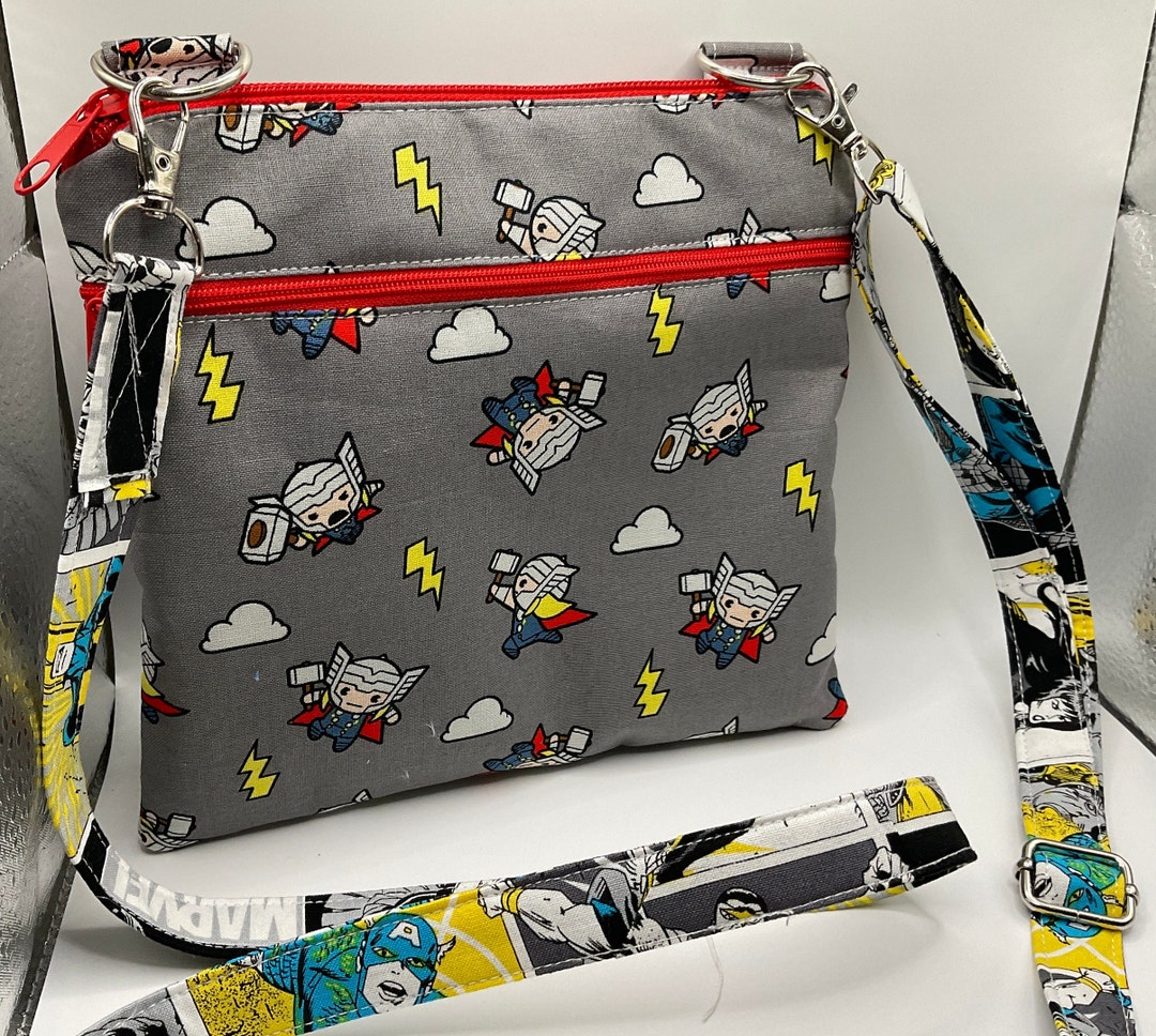 Three Zipper Crossbody Bag | Character-inspired Handmade Pop Culture ...