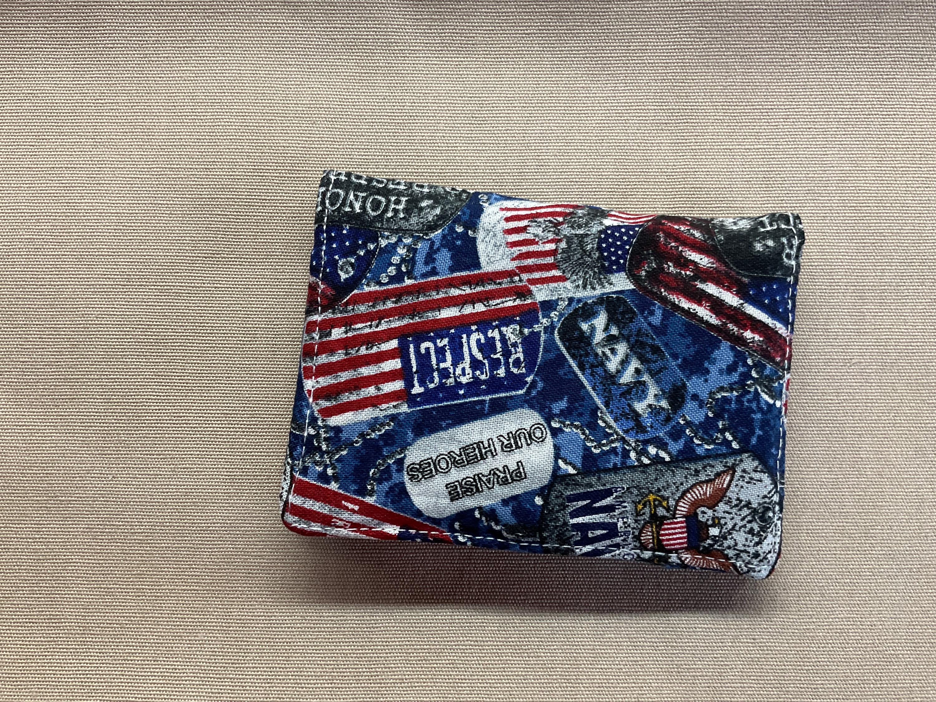 Fabric Mini Card Wallet - Military and First Responder Fabric - Etsy