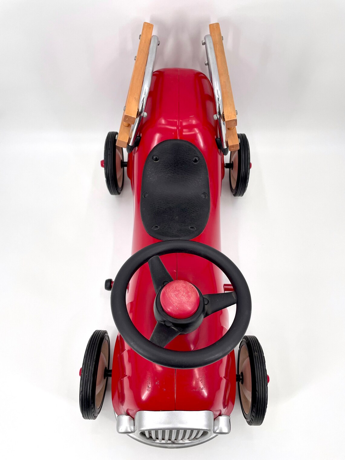 Vintage Radio Flyer Fire Engine No 9 Metal Red Kids Ride on - Etsy