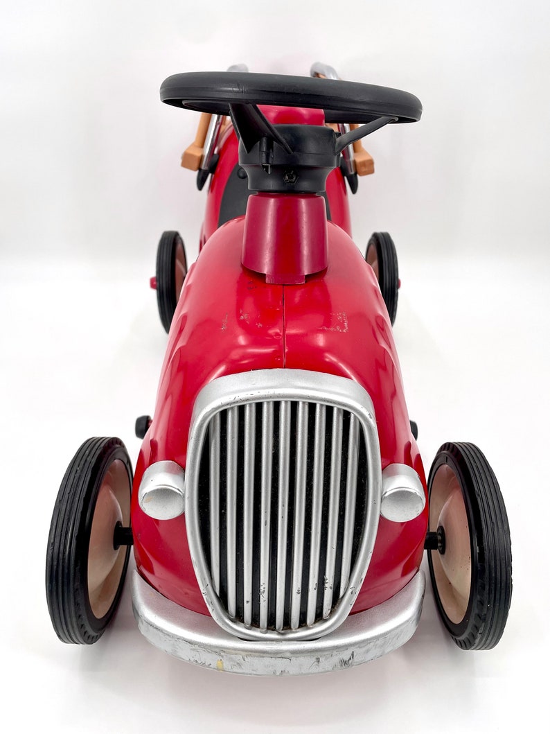 Vintage Radio Flyer Fire Engine No 9 Metal Red Kids Ride on - Etsy