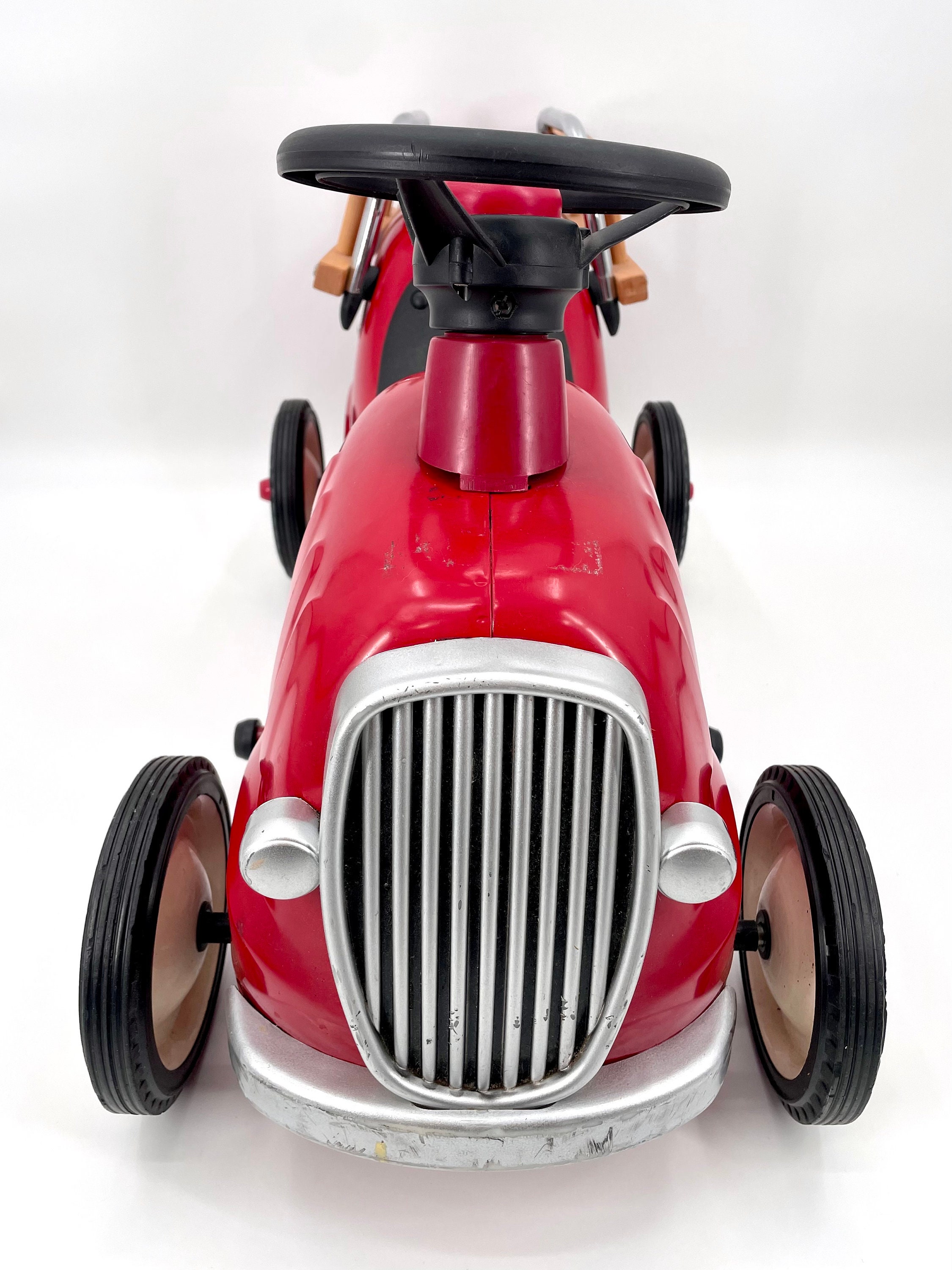 Vintage Radio Flyer Fire Engine No 9 Metal Red Kids Ride on - Etsy