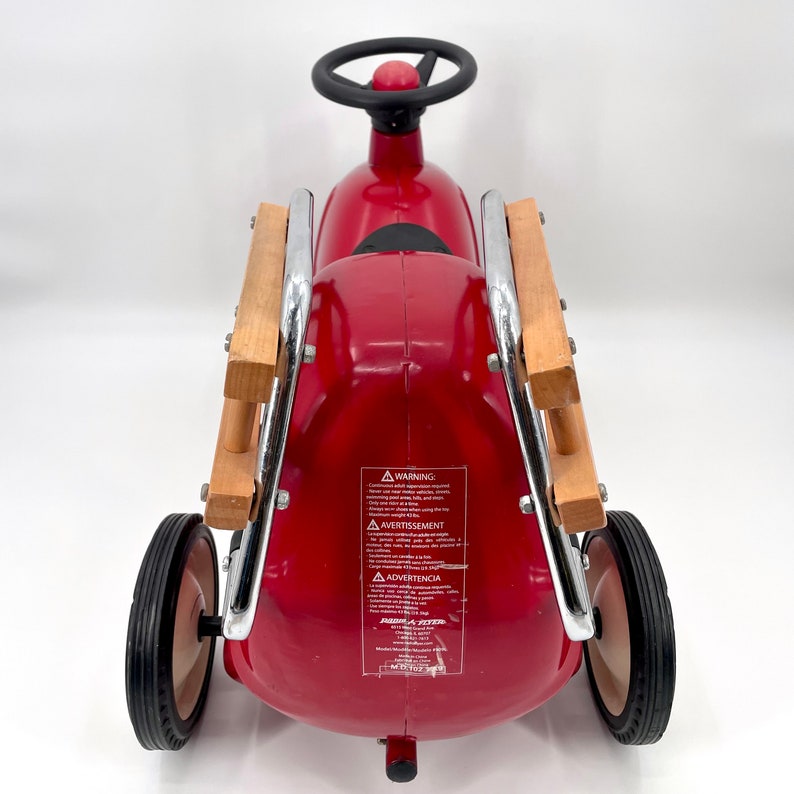 Vintage Radio Flyer Fire Engine No 9 Metal Red Kids Ride on - Etsy