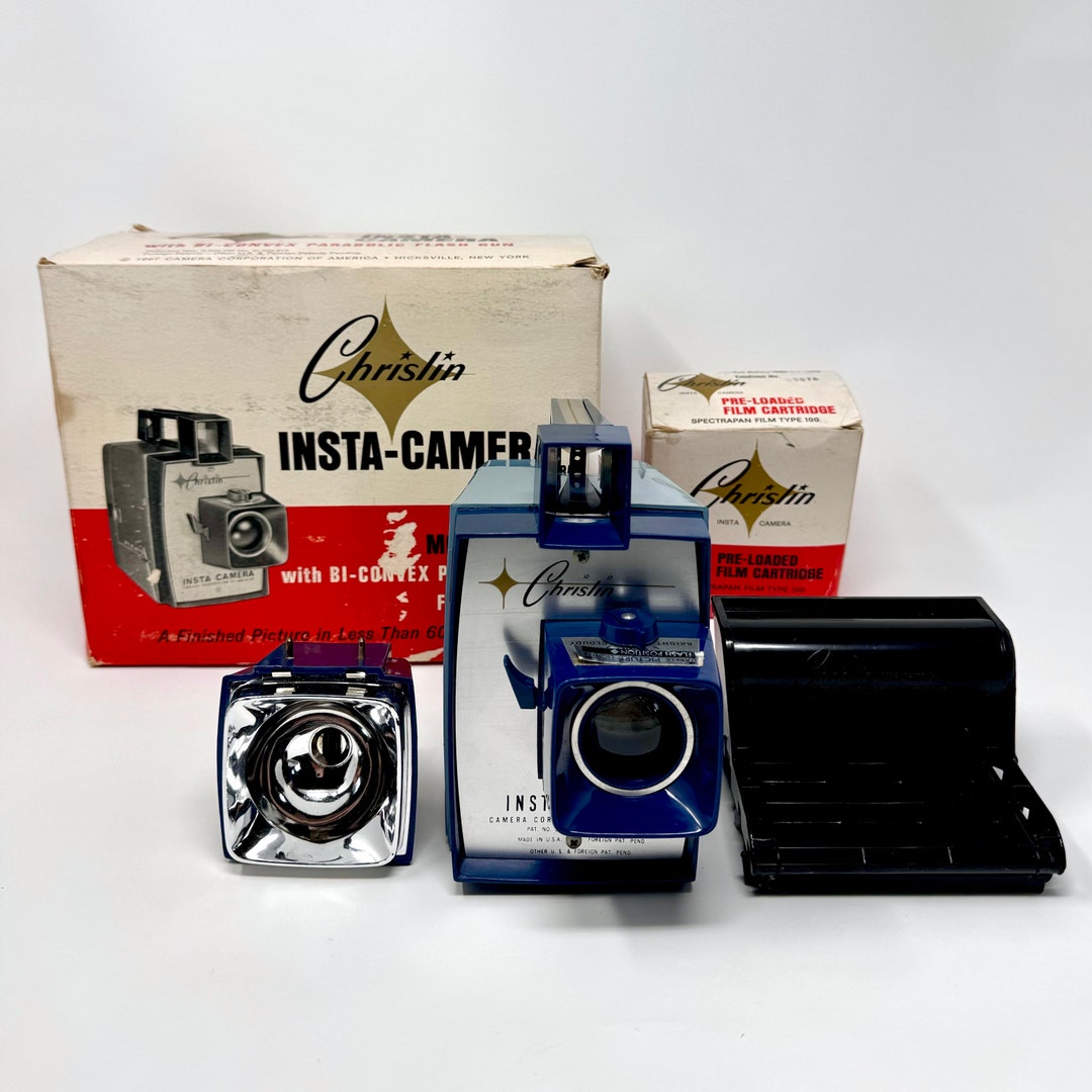 Vintage 1967 Chrislin Insta Camera Model 100 With Bi-convex Parabolic ...